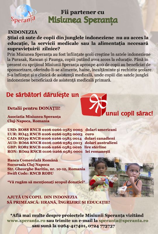 Studio Speranta – oferta speciala | Suceava Evanghelica